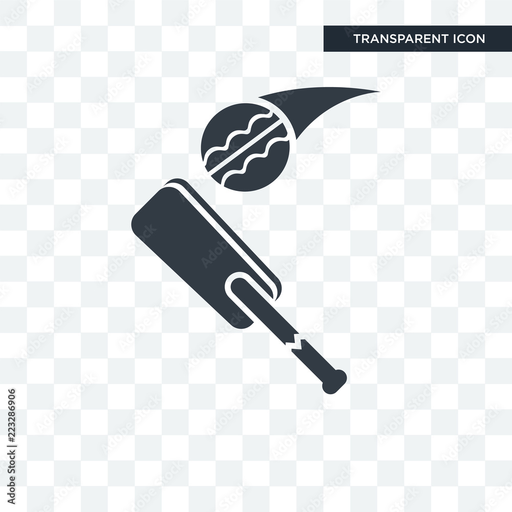 Cricket vector icon isolated on transparent background, Cricket logo ...