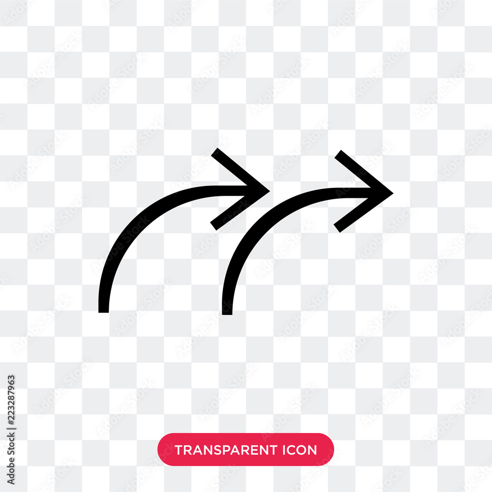 Repeat vector icon isolated on transparent background, Repeat logo ...