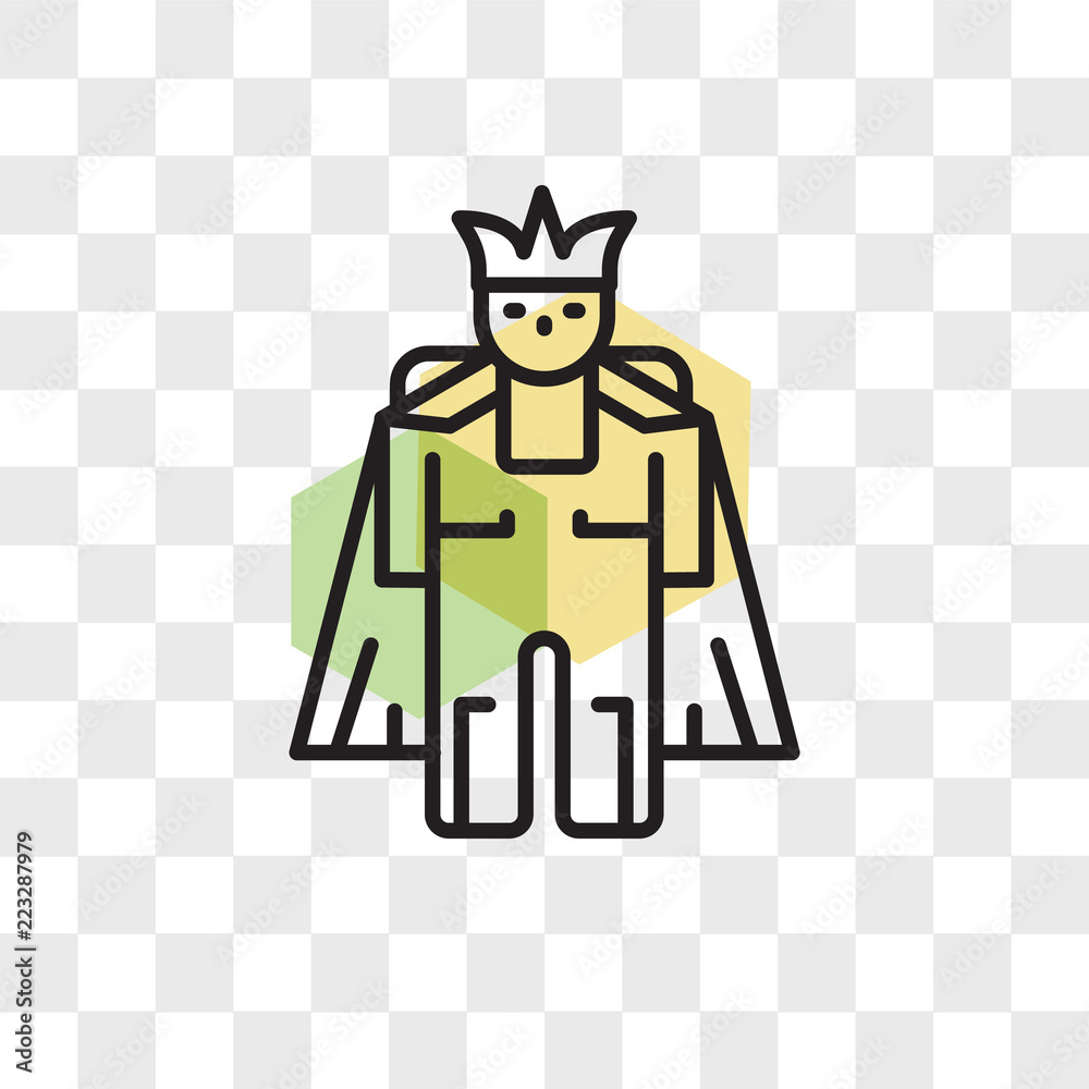 Prince vector icon isolated on transparent background, Prince logo ...