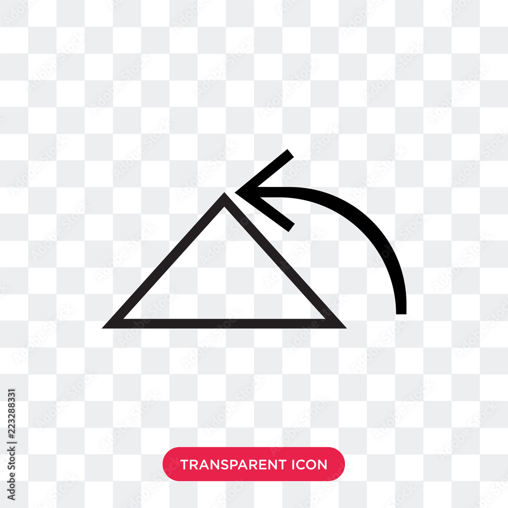 Roundabout vector icon isolated on transparent background, Roundabout ...