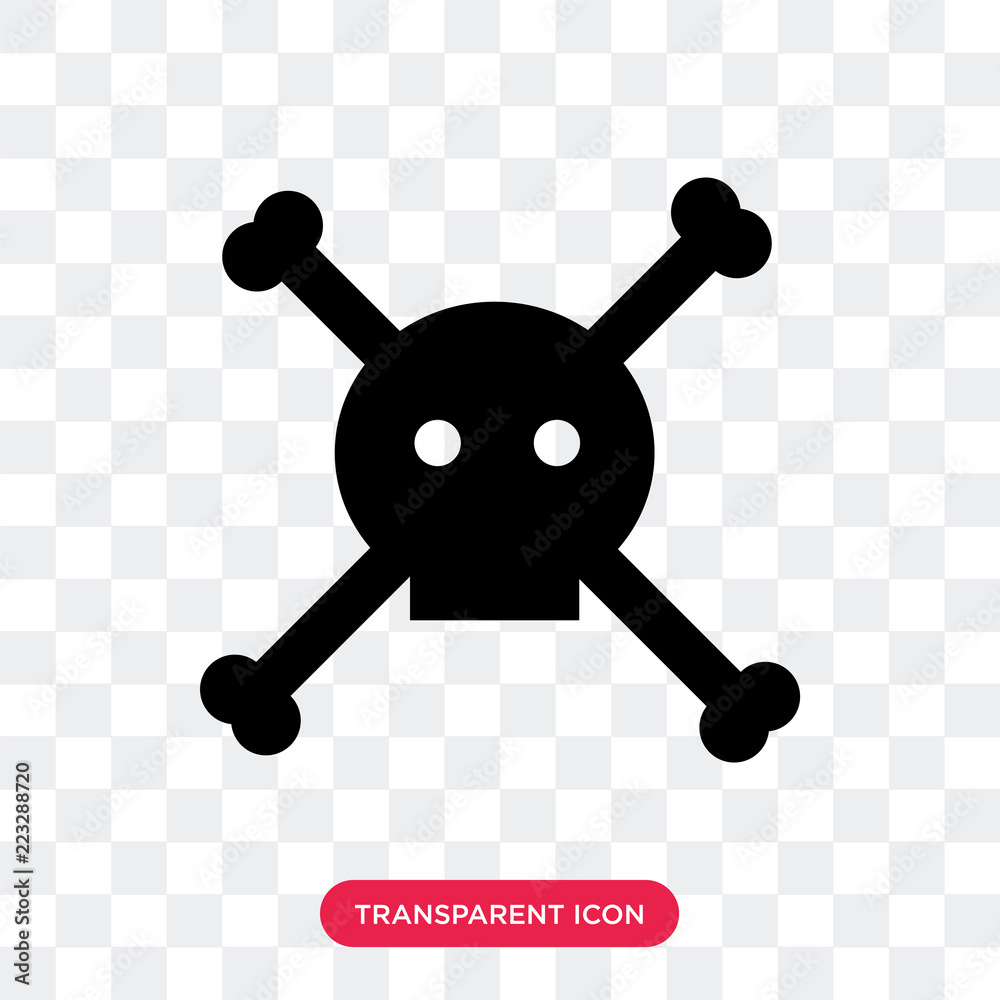 dead vector icon isolated on transparent background, dead logo design ...