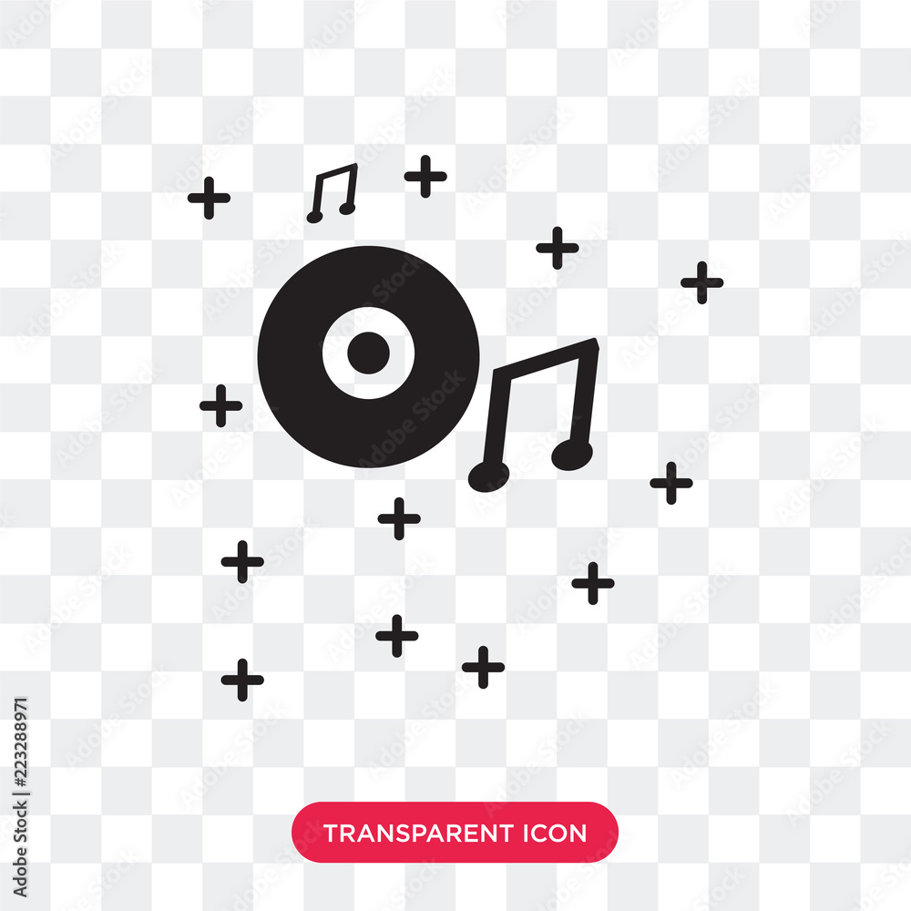 Compact disc vector icon isolated on transparent background, Compact ...