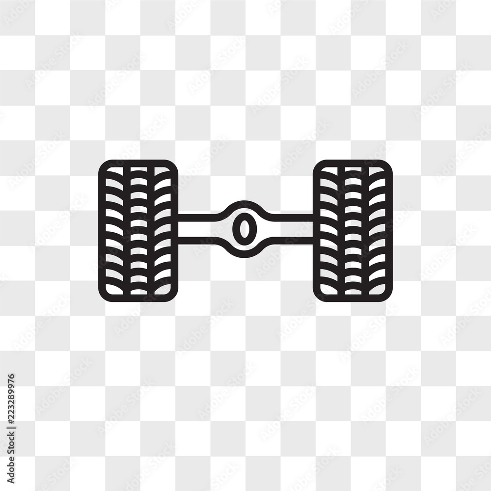 Wheel alignment vector icon isolated on transparent background, Wheel ...