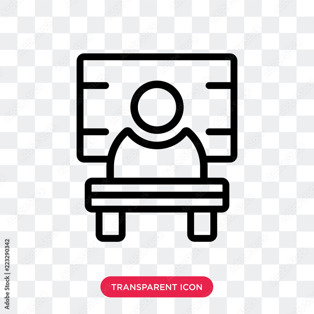 Interview vector icon isolated on transparent background, Interview ...