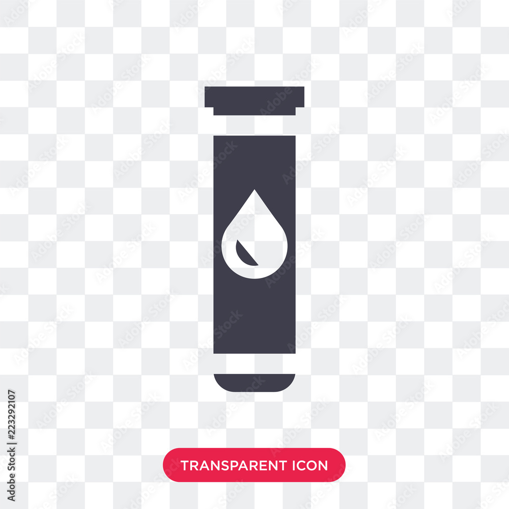 Blood test vector icon isolated on transparent background, Blood test ...