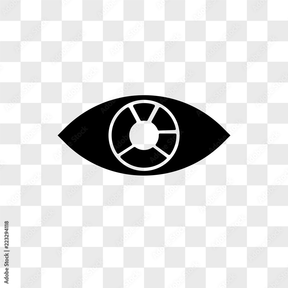 Visualization vector icon isolated on transparent background ...