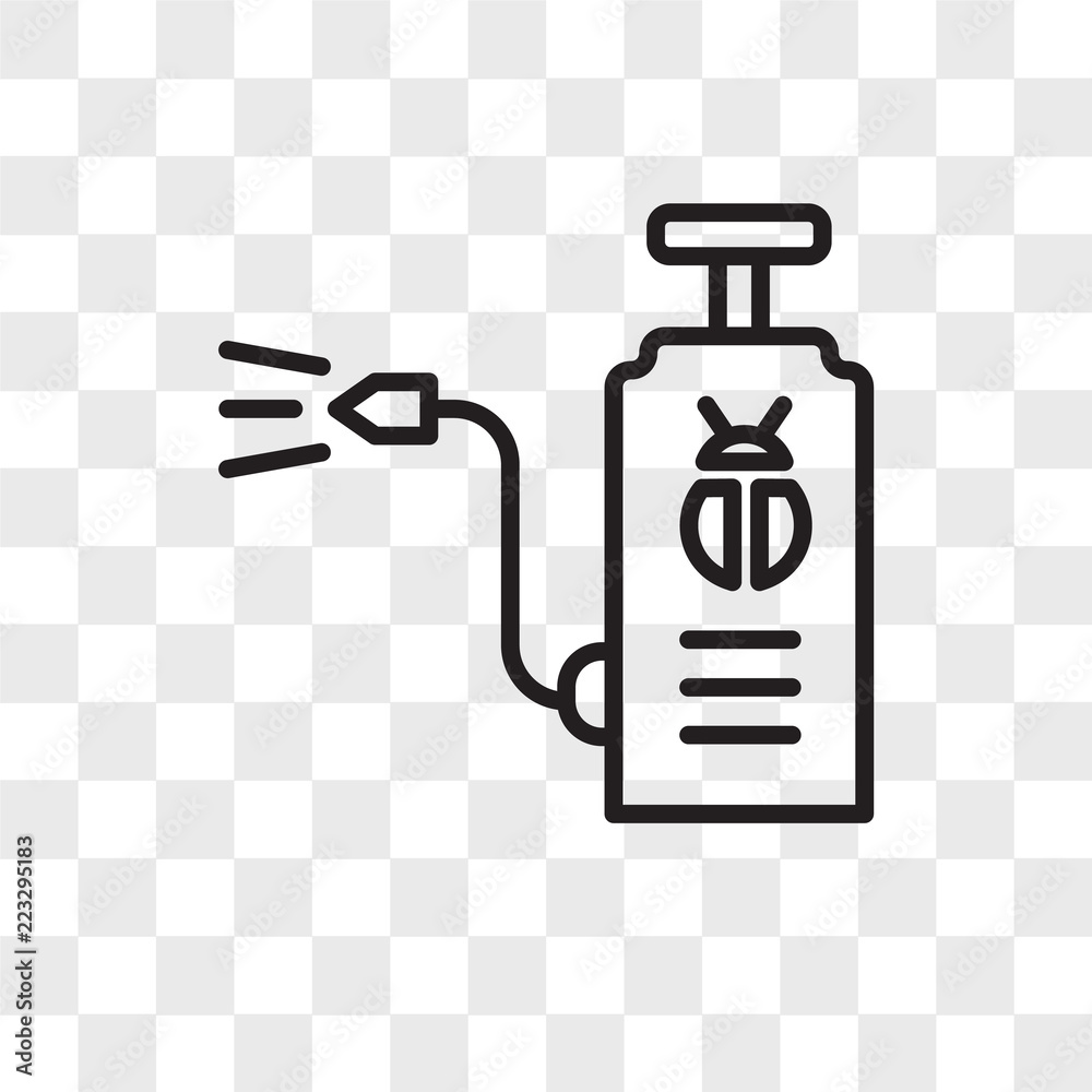 Insecticide vector icon isolated on transparent background, Insecticide ...