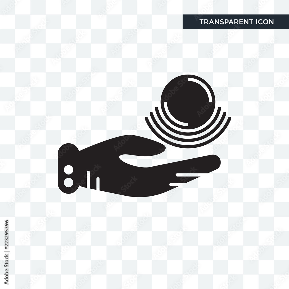 Telekinesis vector icon isolated on transparent background, Telekinesis ...