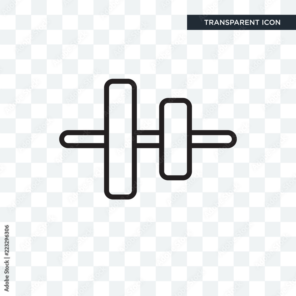 Vertical alignment vector icon isolated on transparent background ...