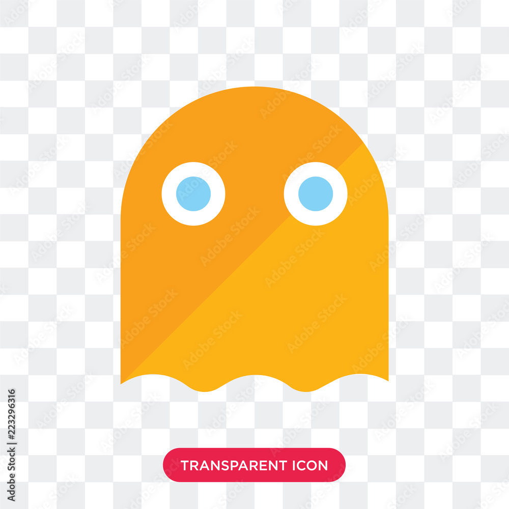 Ghost vector icon isolated on transparent background, Ghost logo design ...