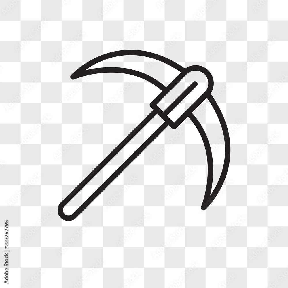 Pick vector icon isolated on transparent background, Pick logo design ...