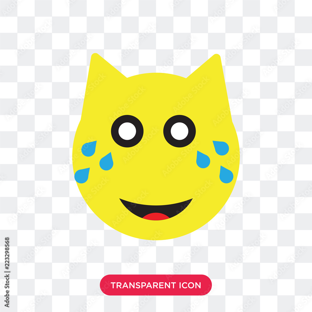 Cat vector icon isolated on transparent background, Cat logo design ...