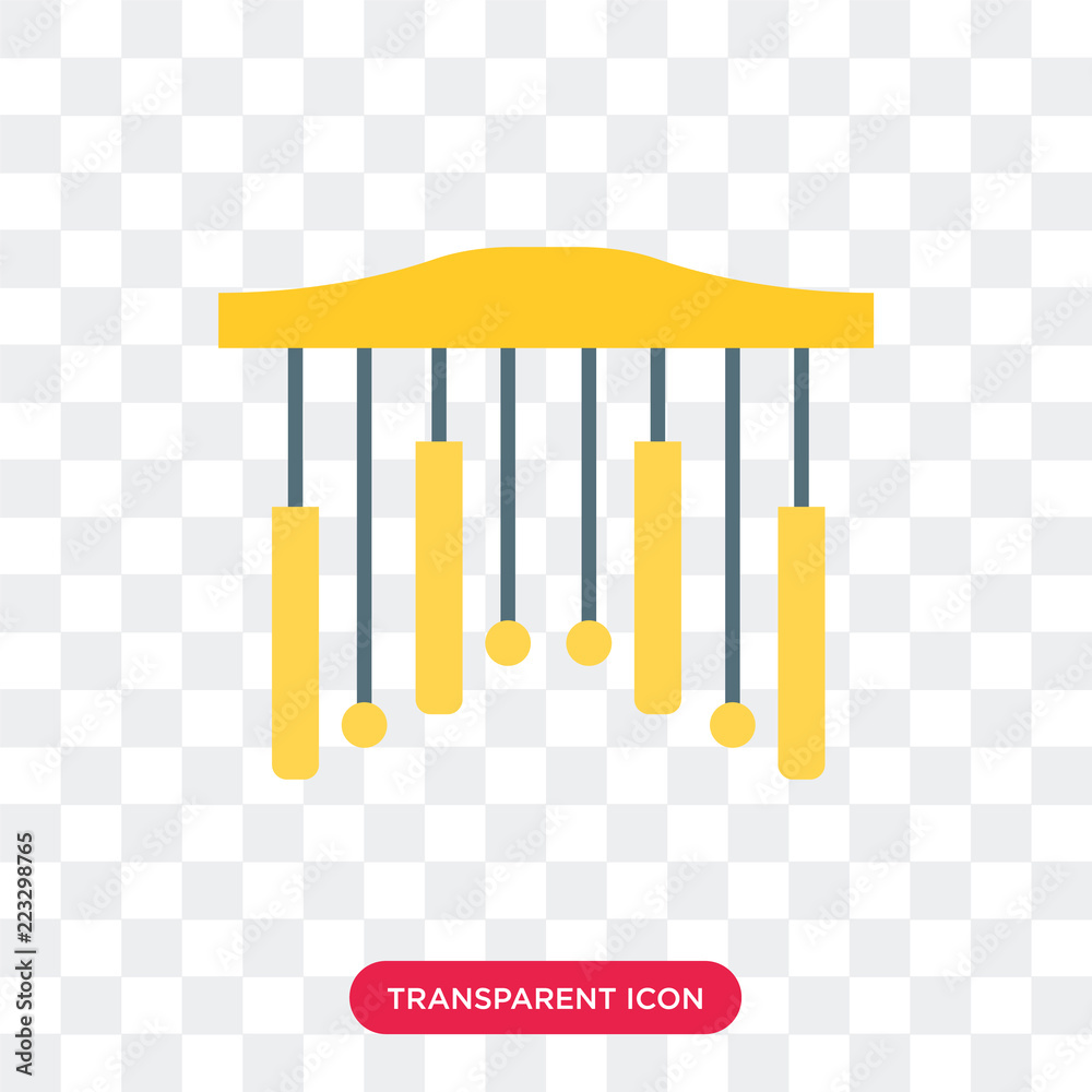 Chimes vector icon isolated on transparent background, Chimes logo ...