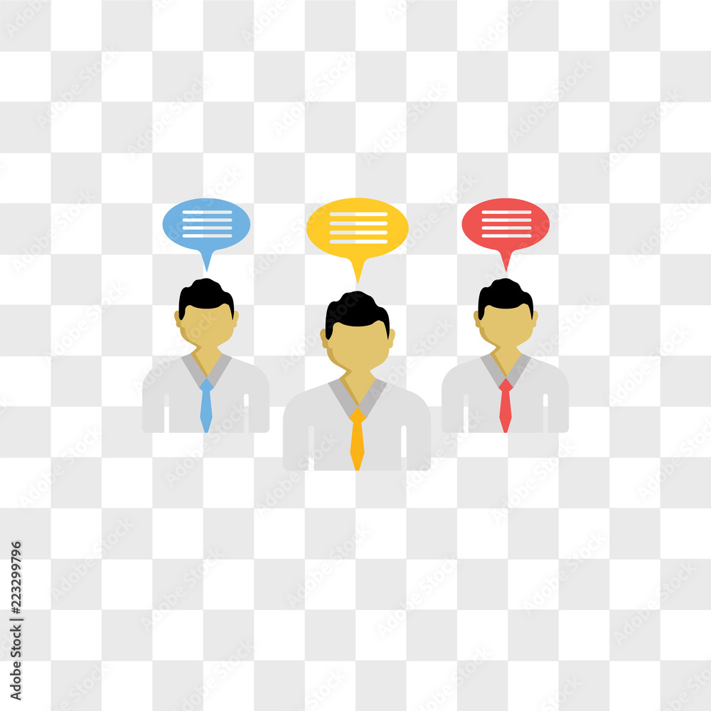 Group vector icon isolated on transparent background, Group logo design ...