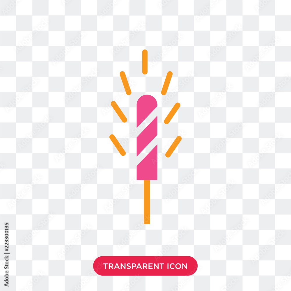 Sparkler vector icon isolated on transparent background, Sparkler logo ...