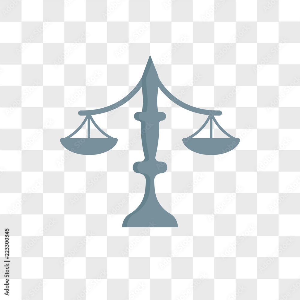 Balance vector icon isolated on transparent background, Balance logo ...