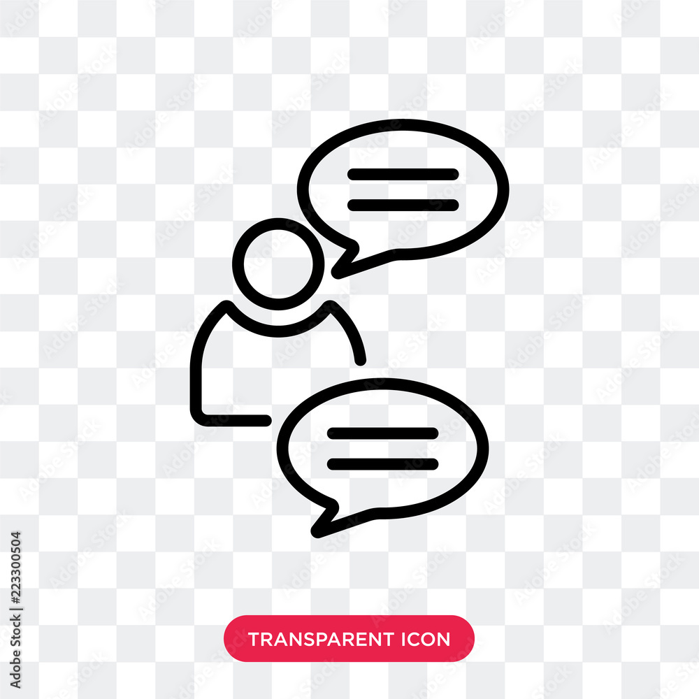 Avatar vector icon isolated on transparent background, Avatar logo ...