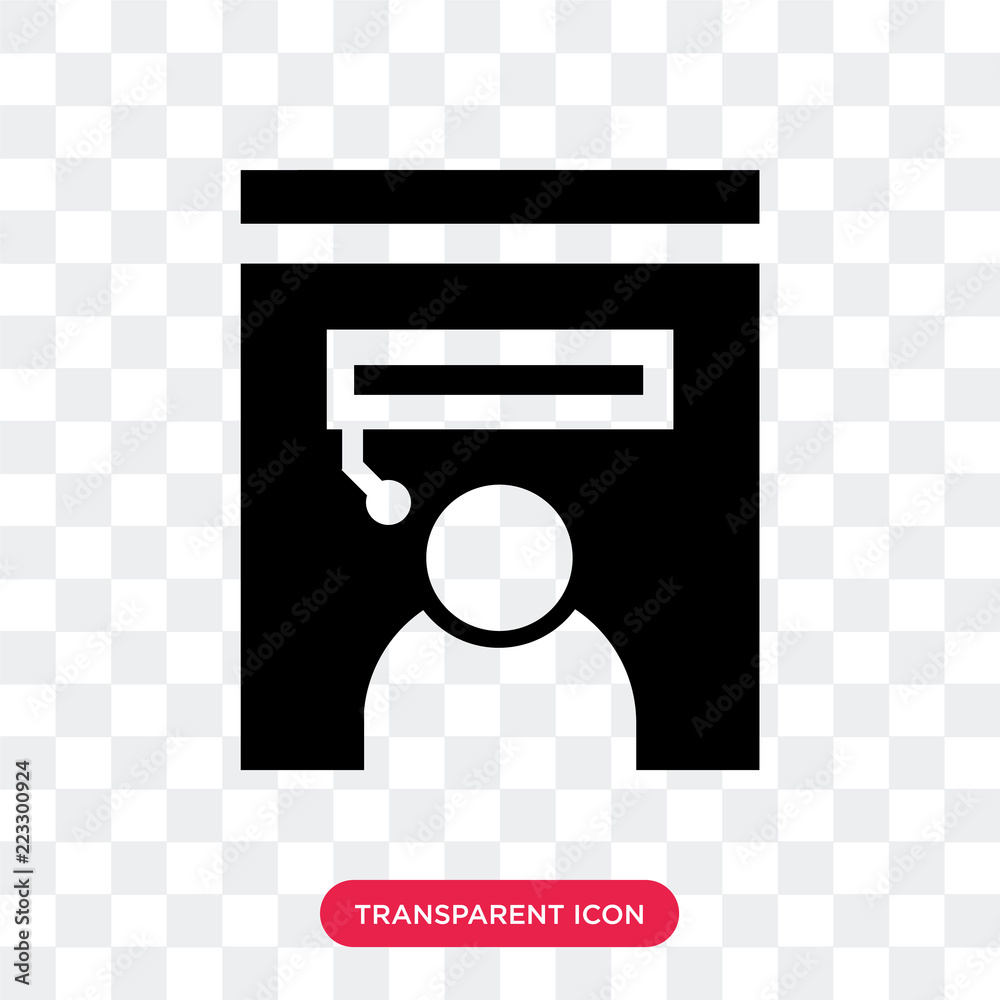Video conference vector icon isolated on transparent background, Video ...
