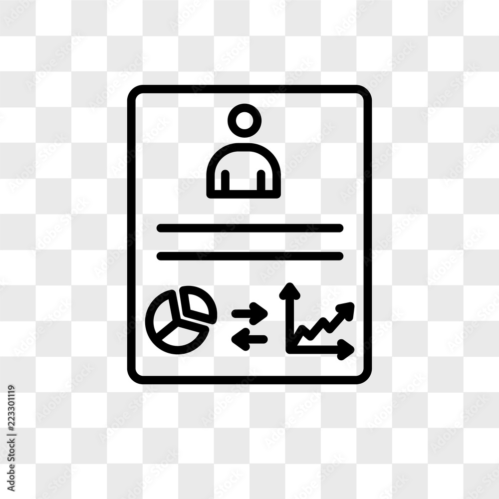 Report vector icon isolated on transparent background, Report logo ...