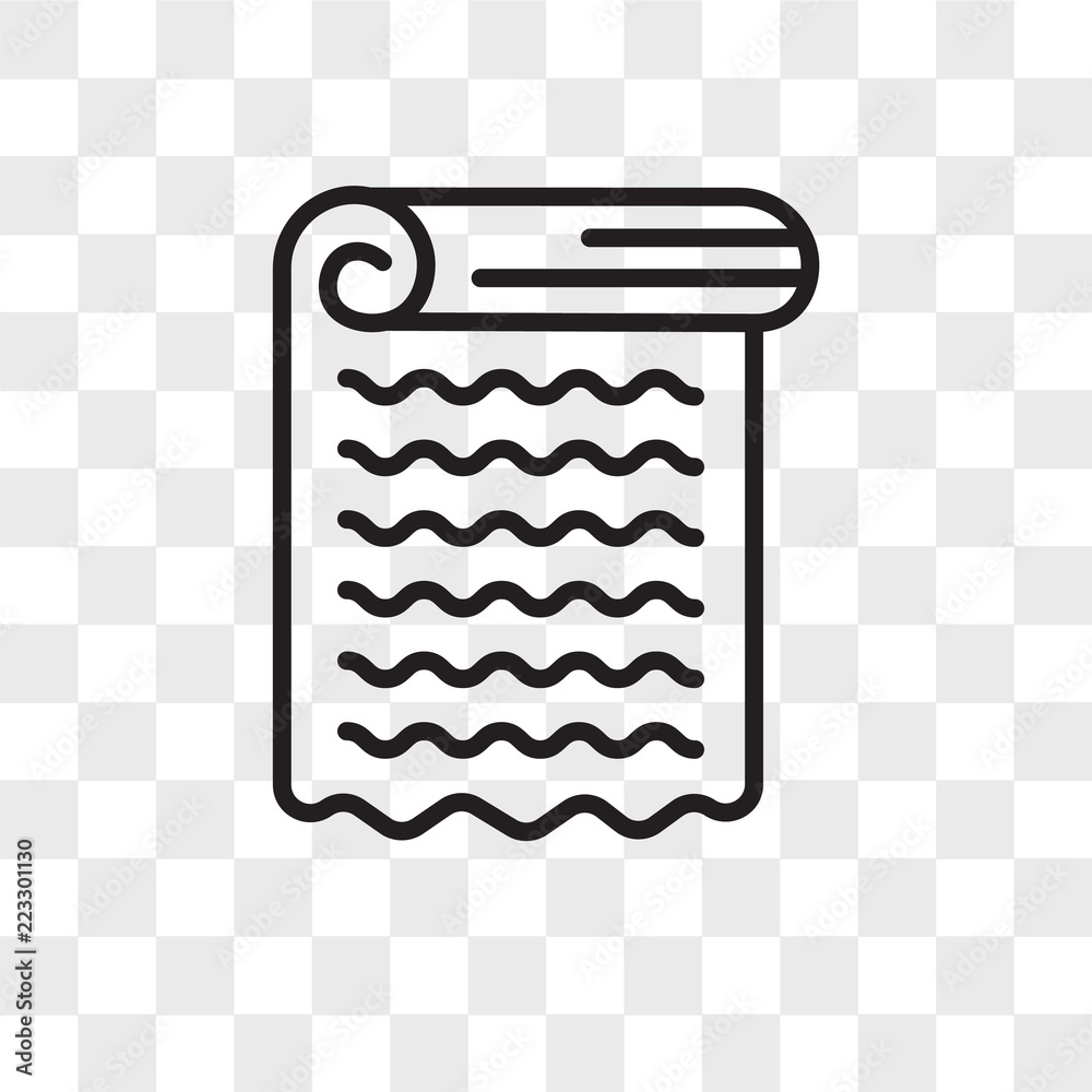 Papyrus vector icon isolated on transparent background, Papyrus logo ...