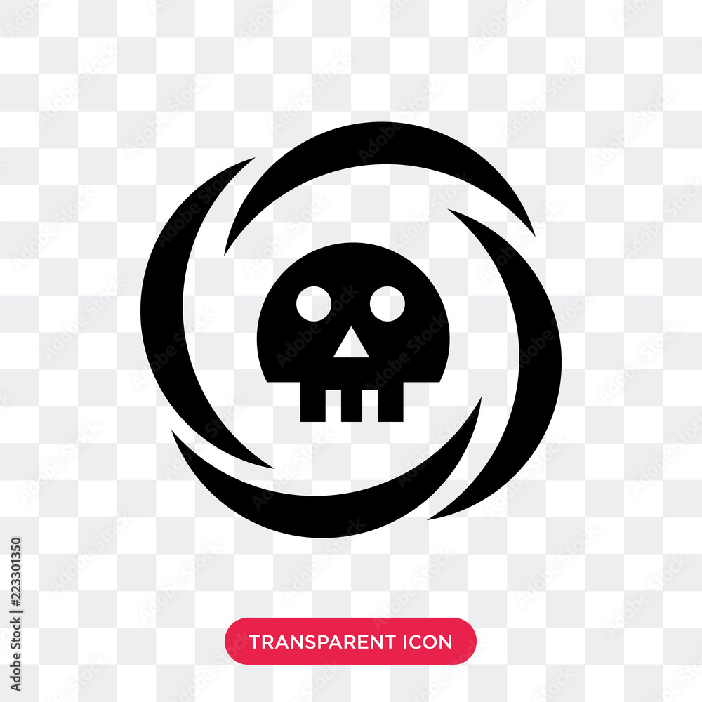 Death vector icon isolated on transparent background, Death logo design ...