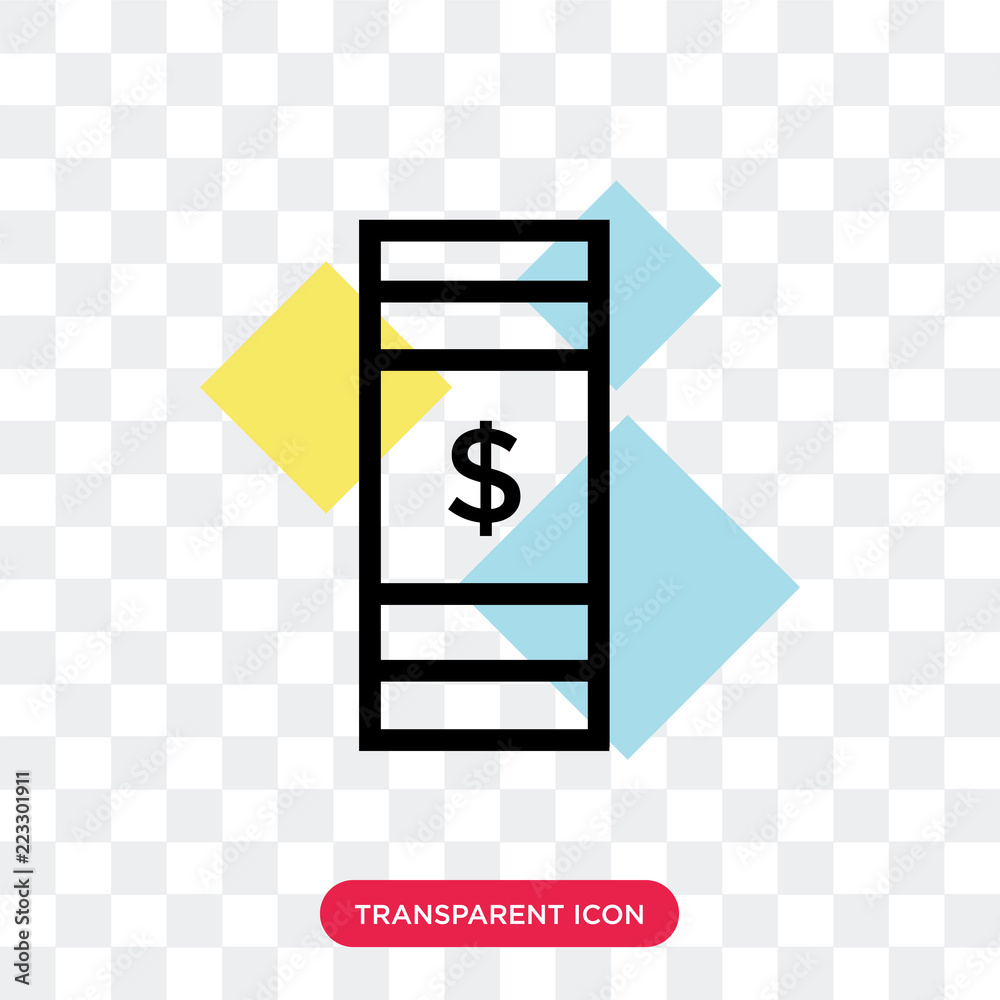 Atm machine vector icon isolated on transparent background, Atm machine ...
