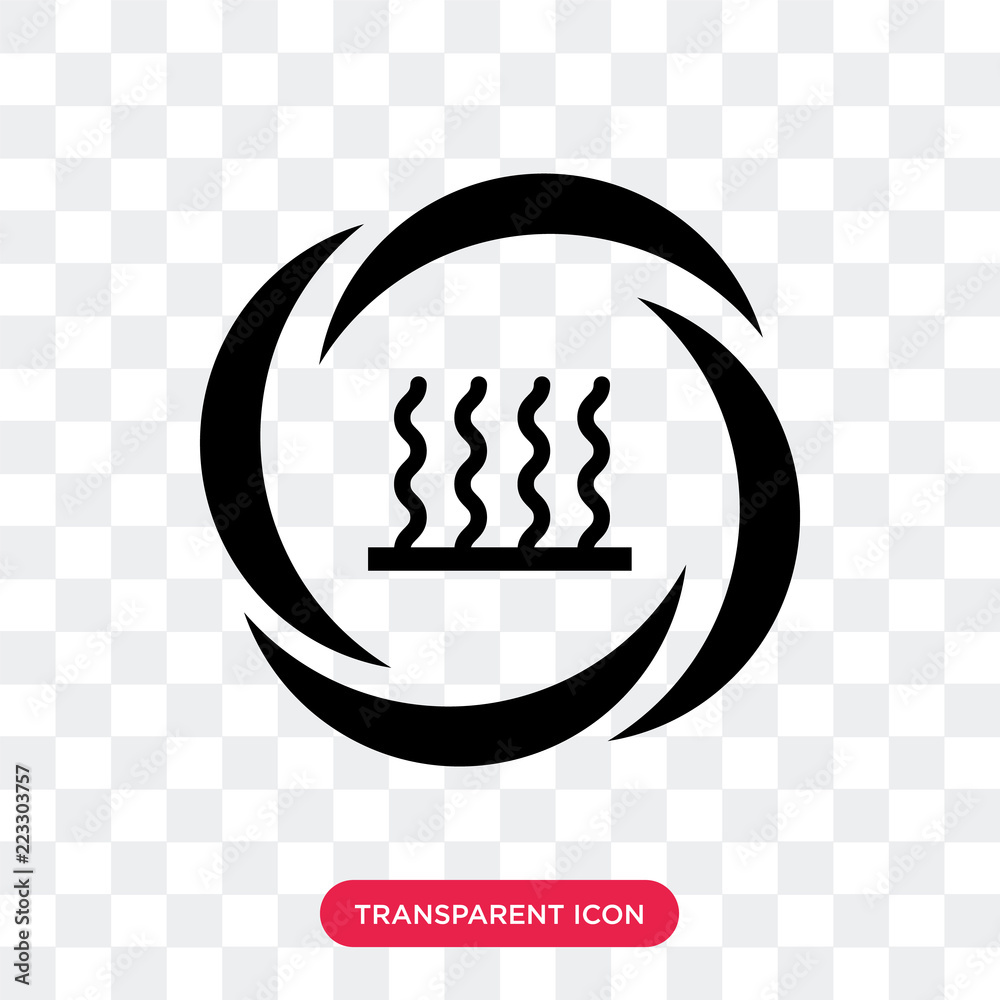 Heat vector icon isolated on transparent background, Heat logo design ...