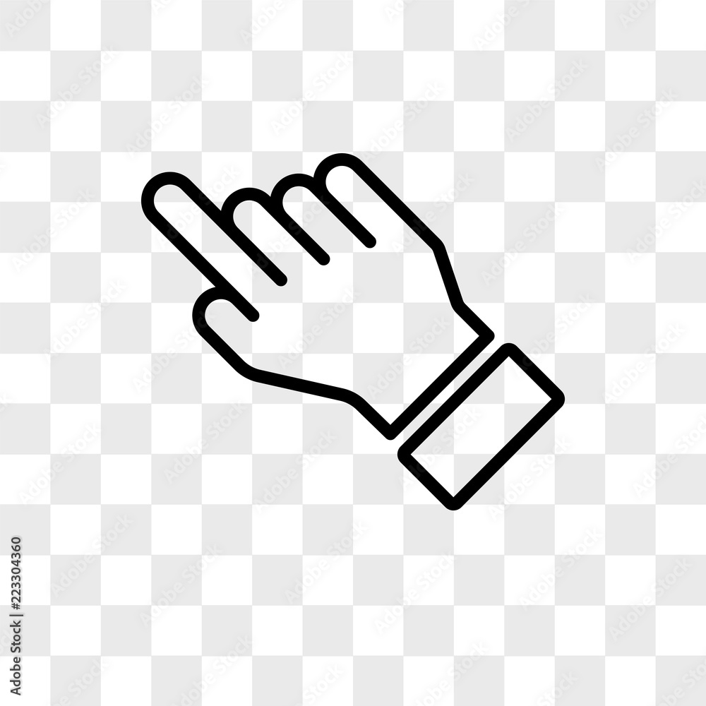 Swipe vector icon isolated on transparent background, Swipe logo design ...