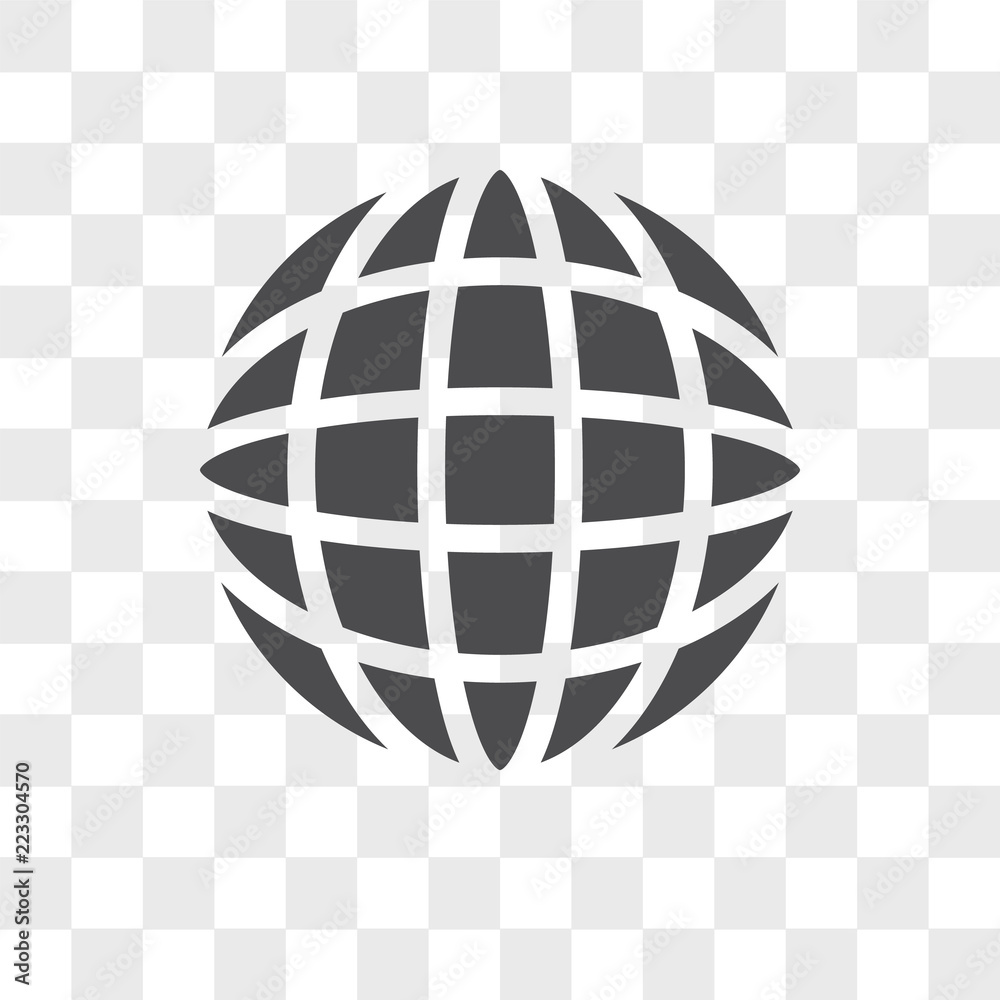 Earth vector icon isolated on transparent background, Earth logo design ...