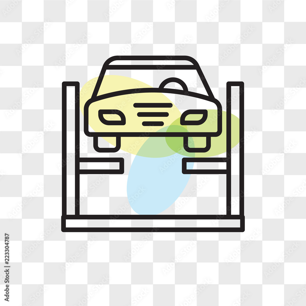 Elevator vector icon isolated on transparent background, Elevator logo ...