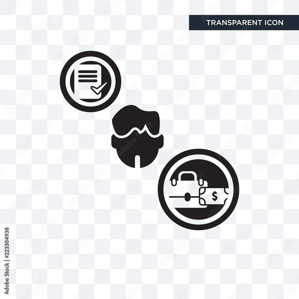 Manager vector icon isolated on transparent background, Manager logo ...