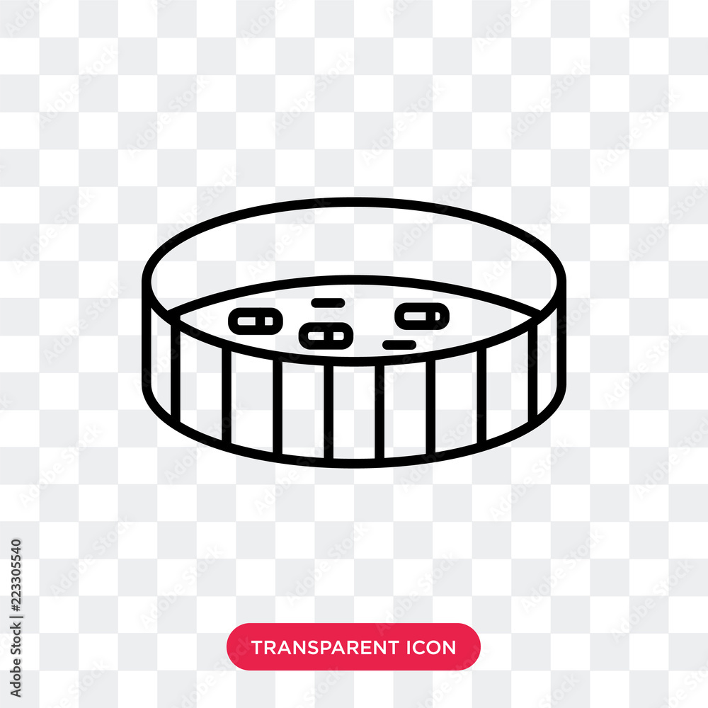 Petri dish vector icon isolated on transparent background, Petri dish ...