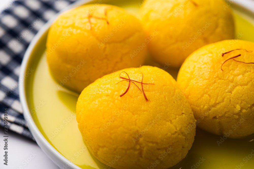 Rajbhog is a traditional Bengali sweet Rasgulla made during Navaratri ...