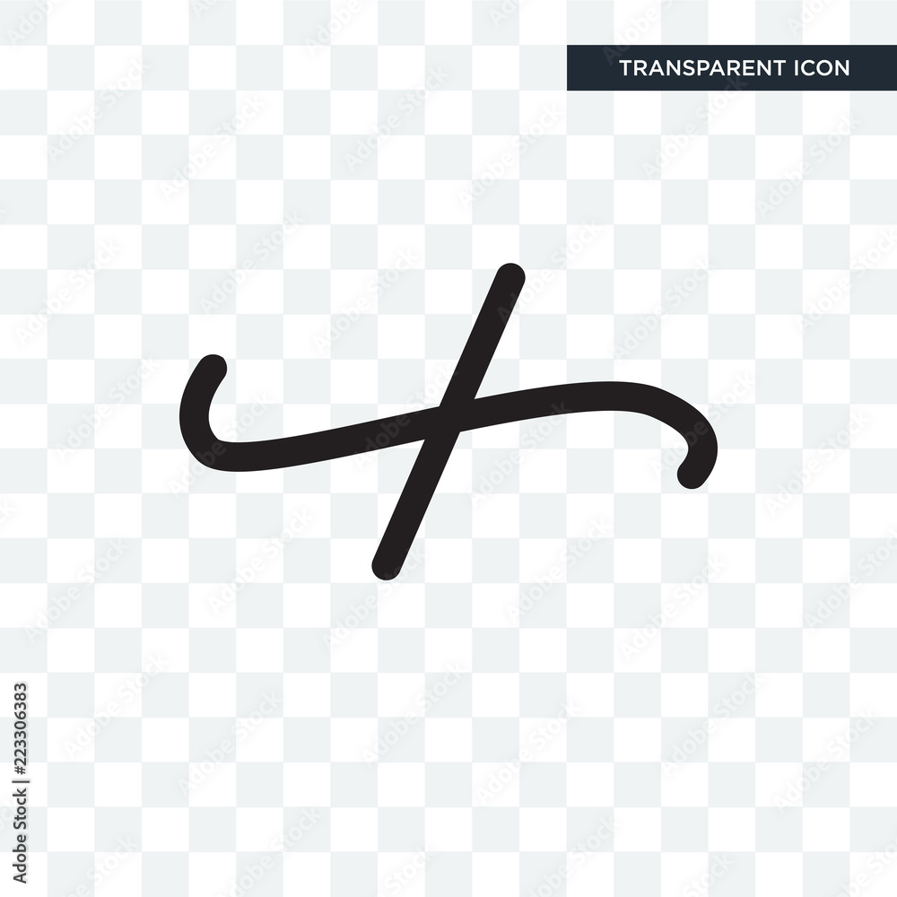 Not similar vector icon isolated on transparent background, Not similar ...