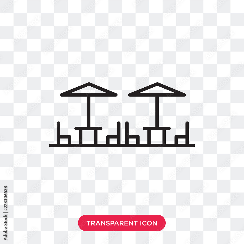 Cafe vector icon isolated on transparent background, Cafe logo design ...