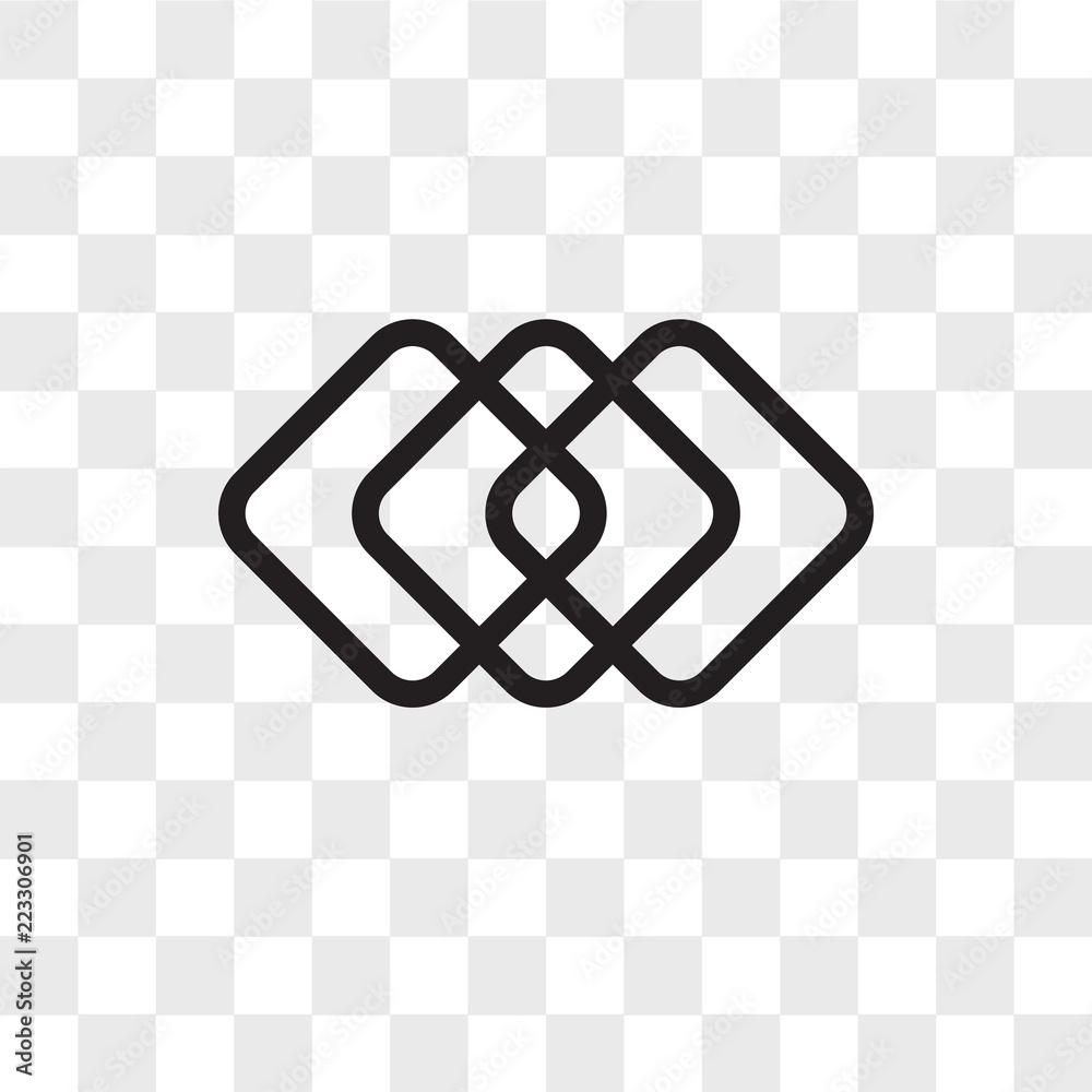 Square vector icon isolated on transparent background, Square logo ...