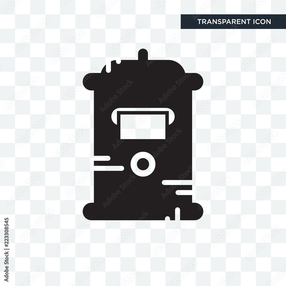 Mailbox vector icon isolated on transparent background, Mailbox logo ...