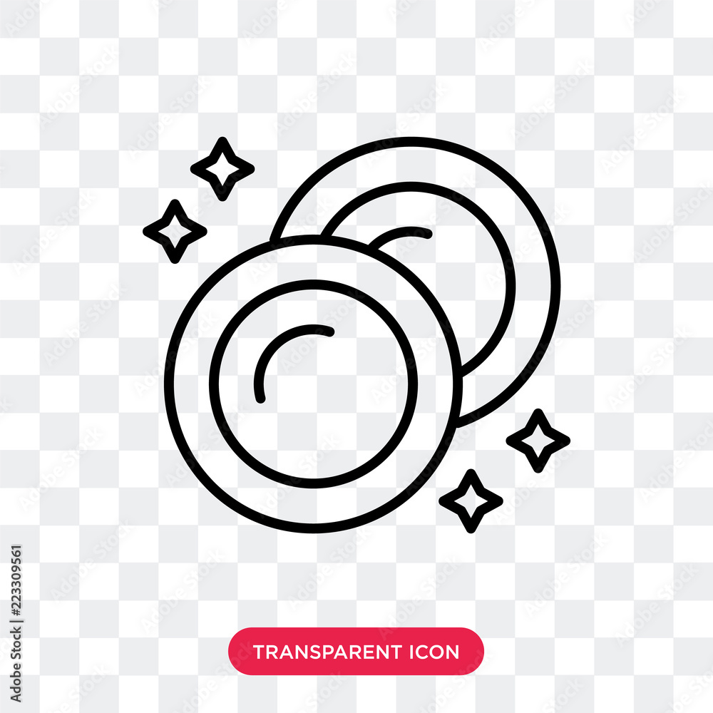 Dish vector icon isolated on transparent background, Dish logo design ...