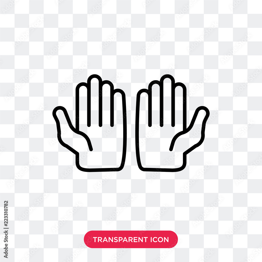 Muslim Prayer Hands Vector