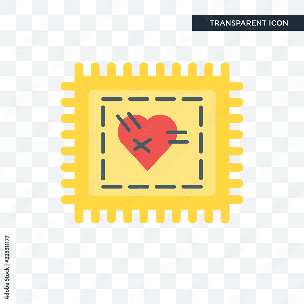 Patch vector icon isolated on transparent background, Patch logo design ...