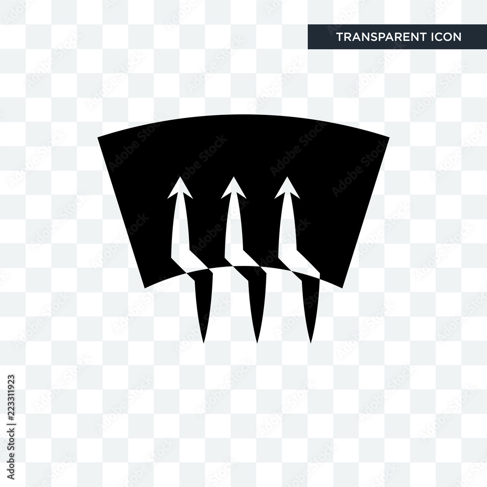 defrost vector icon isolated on transparent background, defrost logo ...