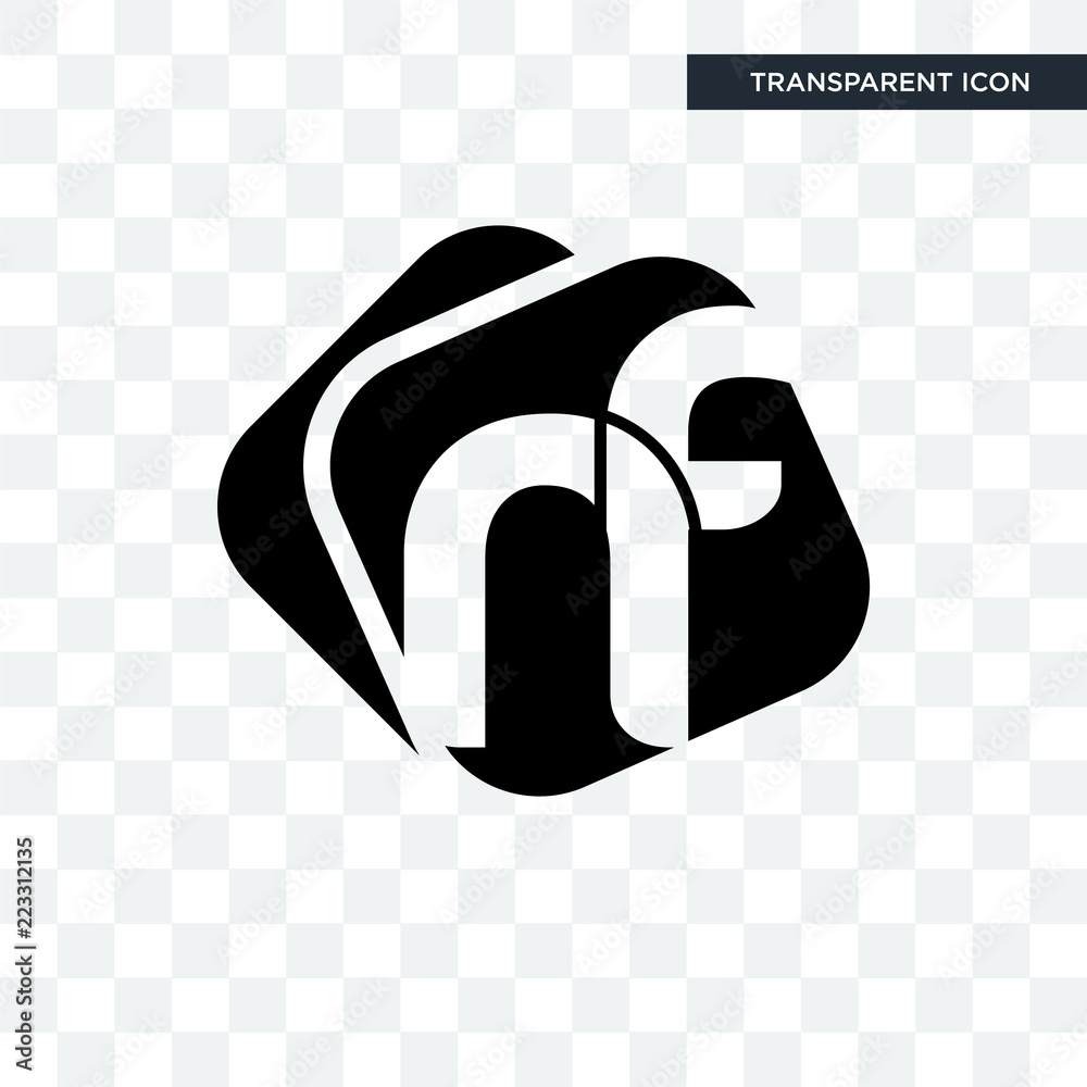 nf vector icon isolated on transparent background, nf logo design Stock ...