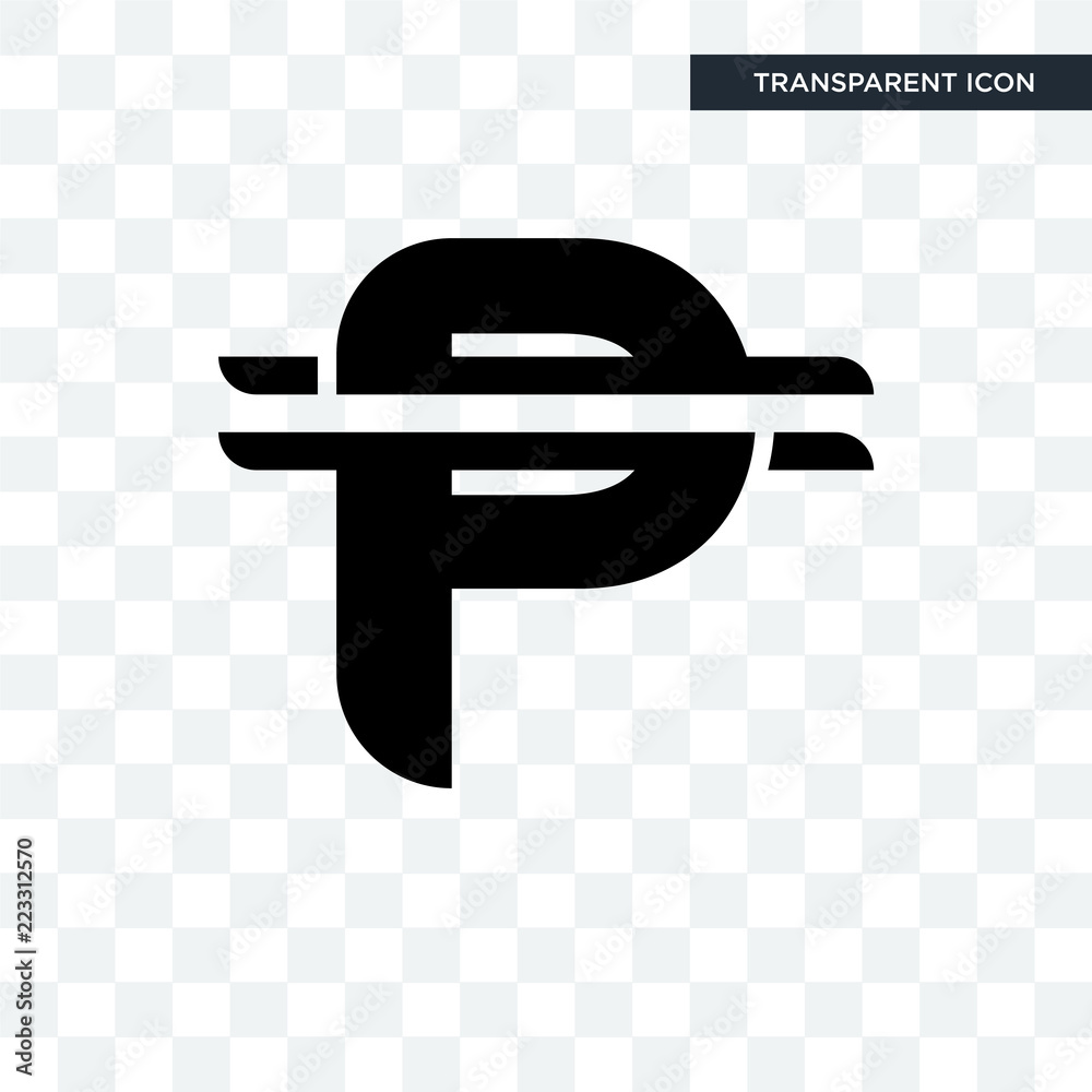 cuban peso vector icon isolated on transparent background, cuban peso ...