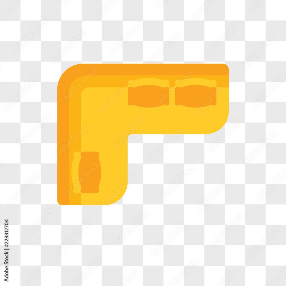 Couch vector icon isolated on transparent background, Couch logo design ...