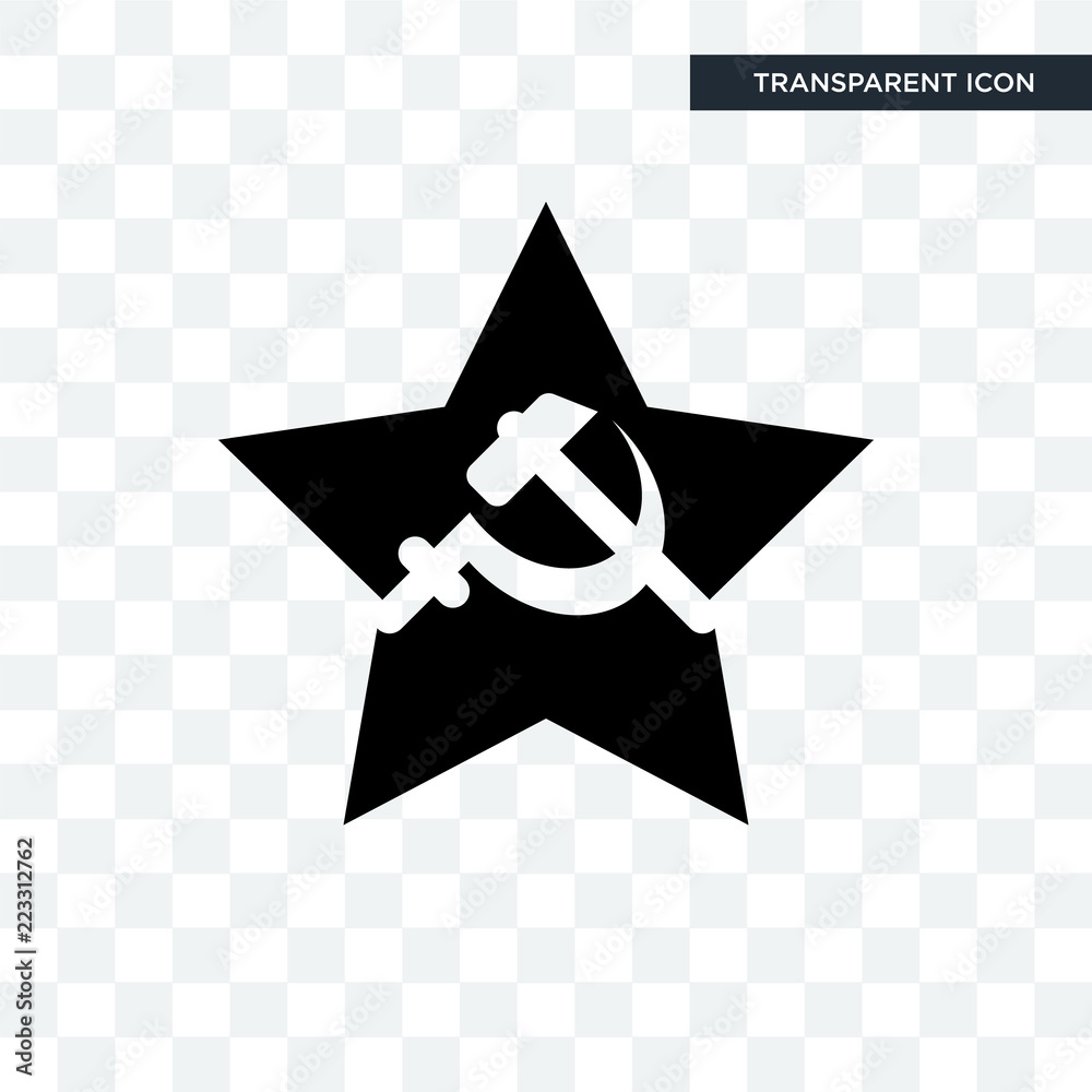 comunist vector icon isolated on transparent background, comunist logo ...