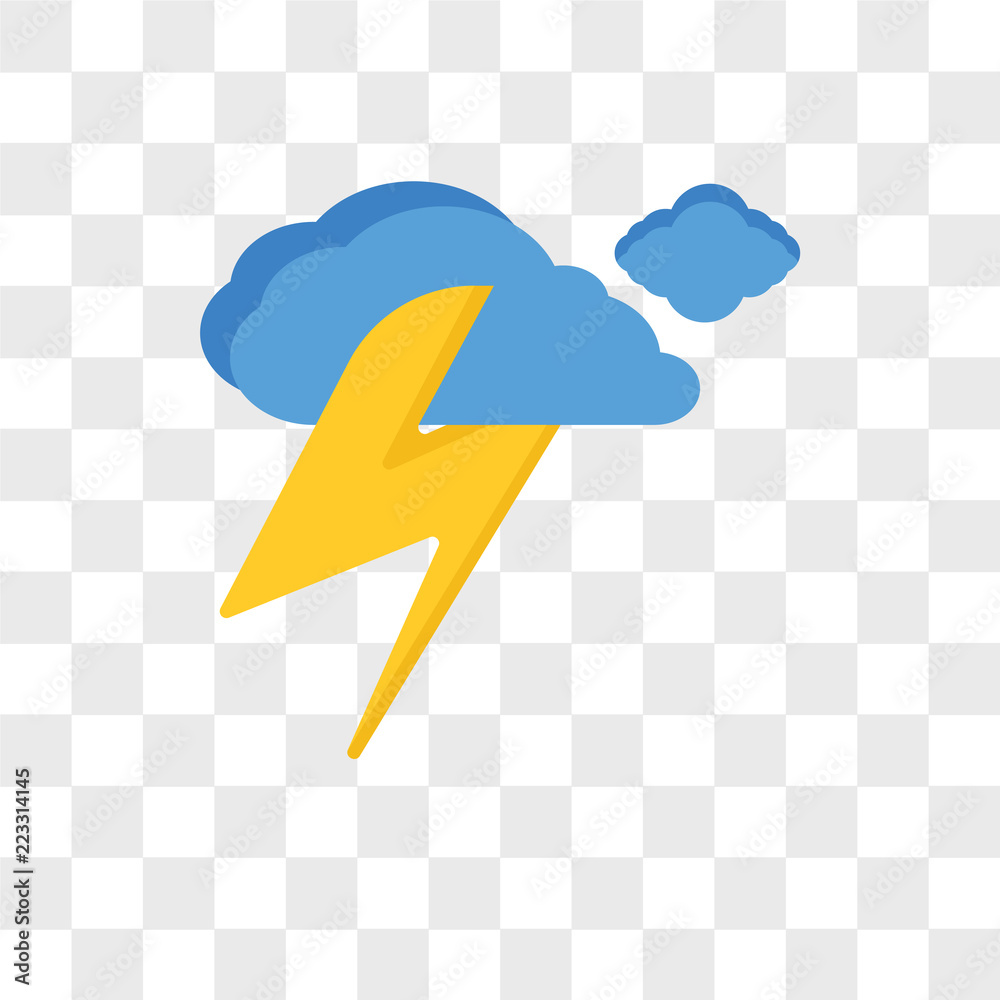 Storm vector icon isolated on transparent background, Storm logo design ...