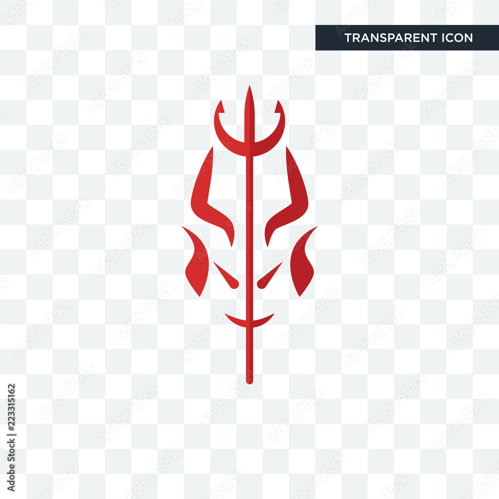 satan vector icon isolated on transparent background, satan logo design ...