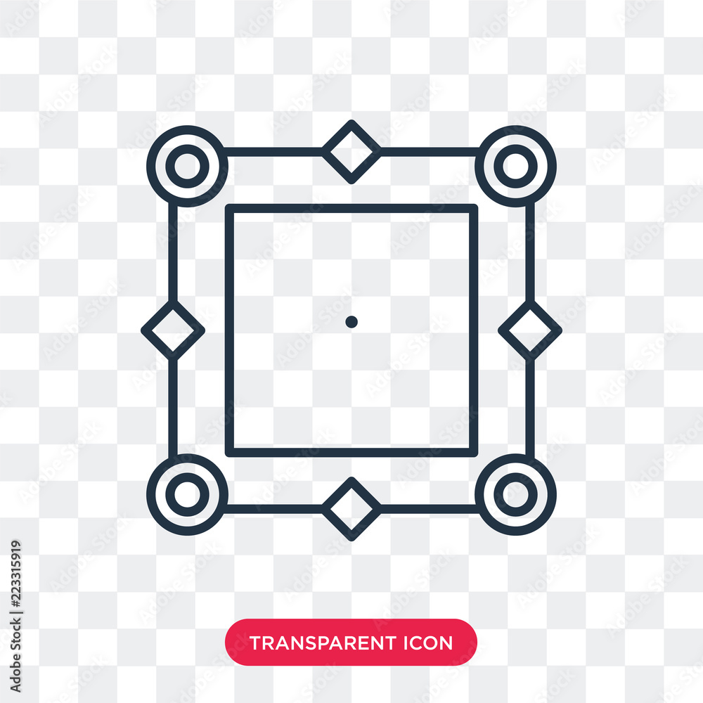 Rounded rectangle vector icon isolated on transparent background ...