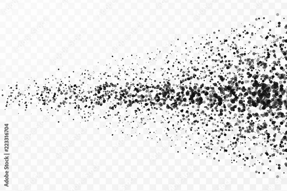 Abstract particles on transparent background. Graphic concept for your ...