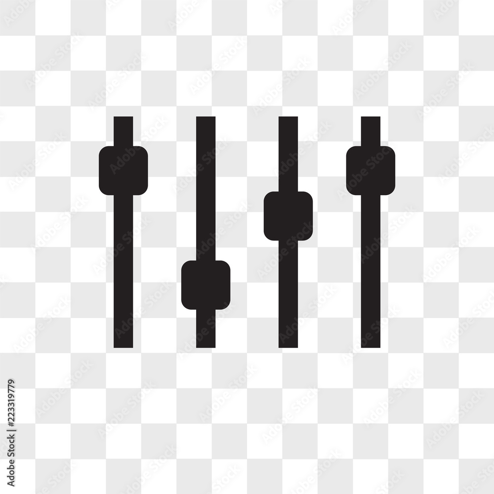 Levels vector icon isolated on transparent background, Levels logo ...